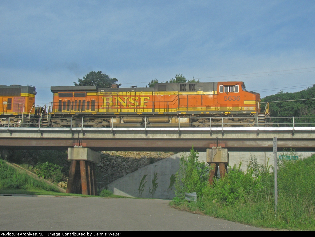 BNSF 5636, CP's River Sub.